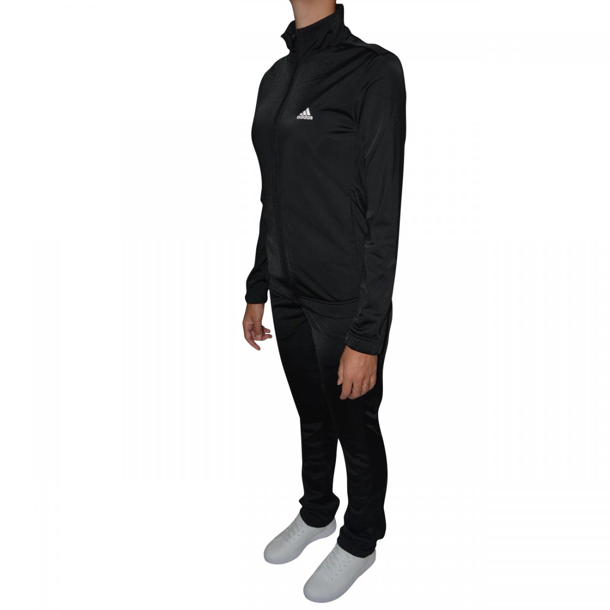 Agasalho Adidas ESS EP TS W Feminino CV4702 - Preto - Chuteira Nike ...