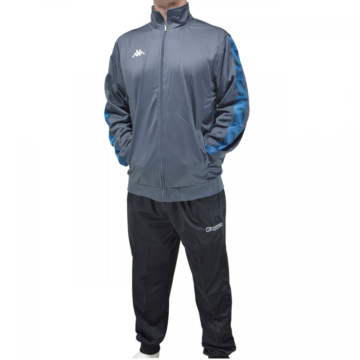 Agasalho Kappa Trilobal Daives EKP321829041 - Chumbo/preto - Chuteira ...