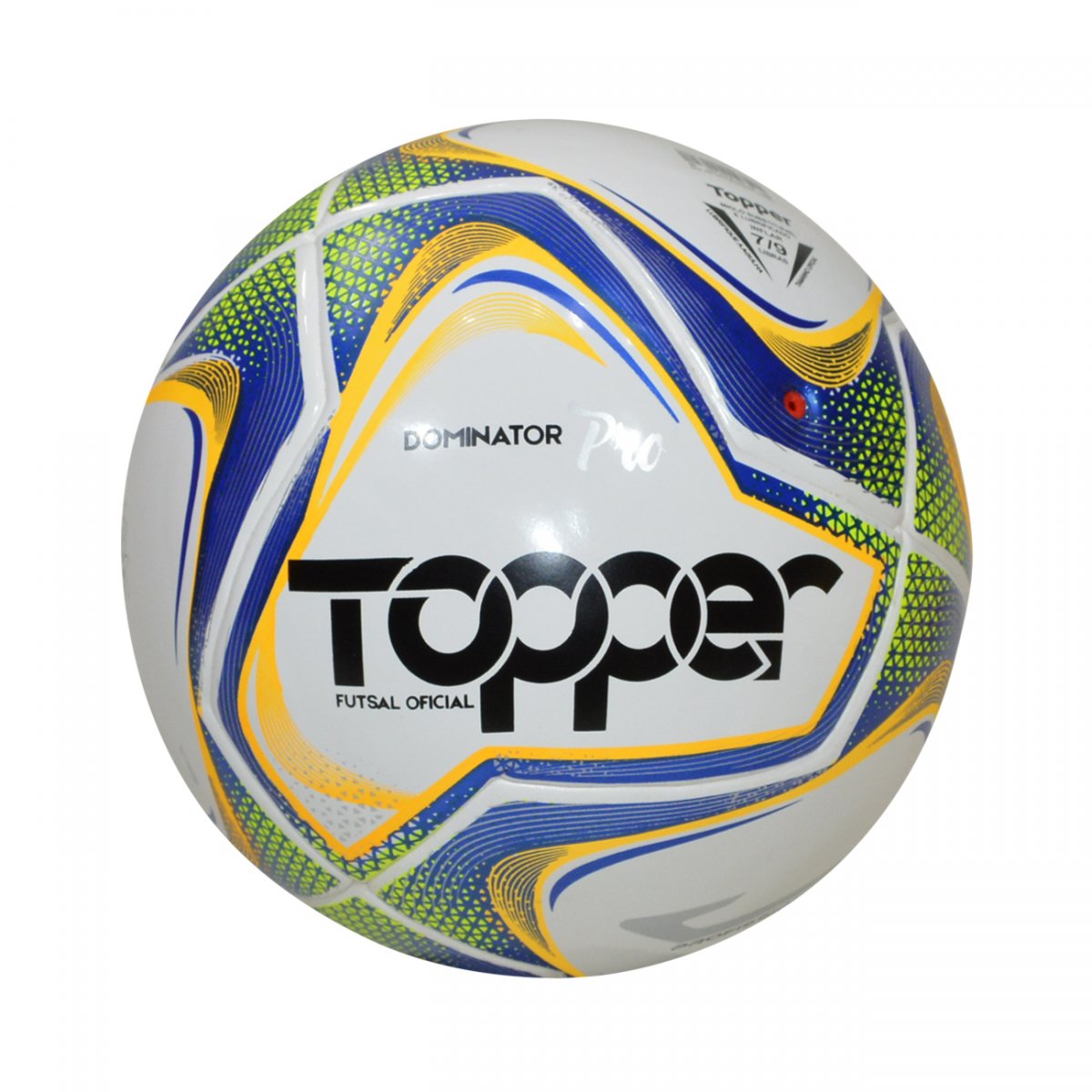 Bola Topper Dominator Futsal 3083 0310 998 - Branco/azul/amarelo ...