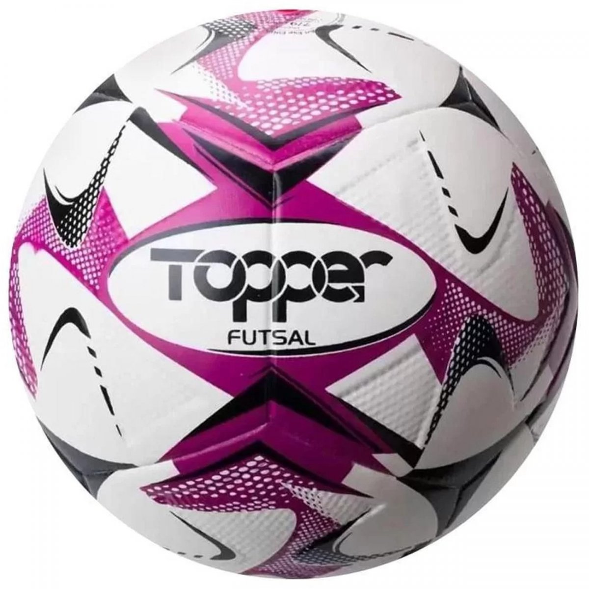 Bola Topper Slick Colorful Futsal 7188 - Branco/preto/roxo - Chuteira ...