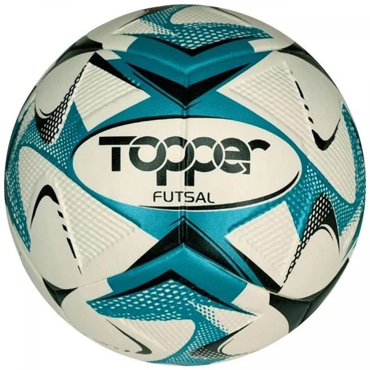 Bola Topper Slick Colorful Futsal 7188 - Branco/preto/verde - Chuteira ...