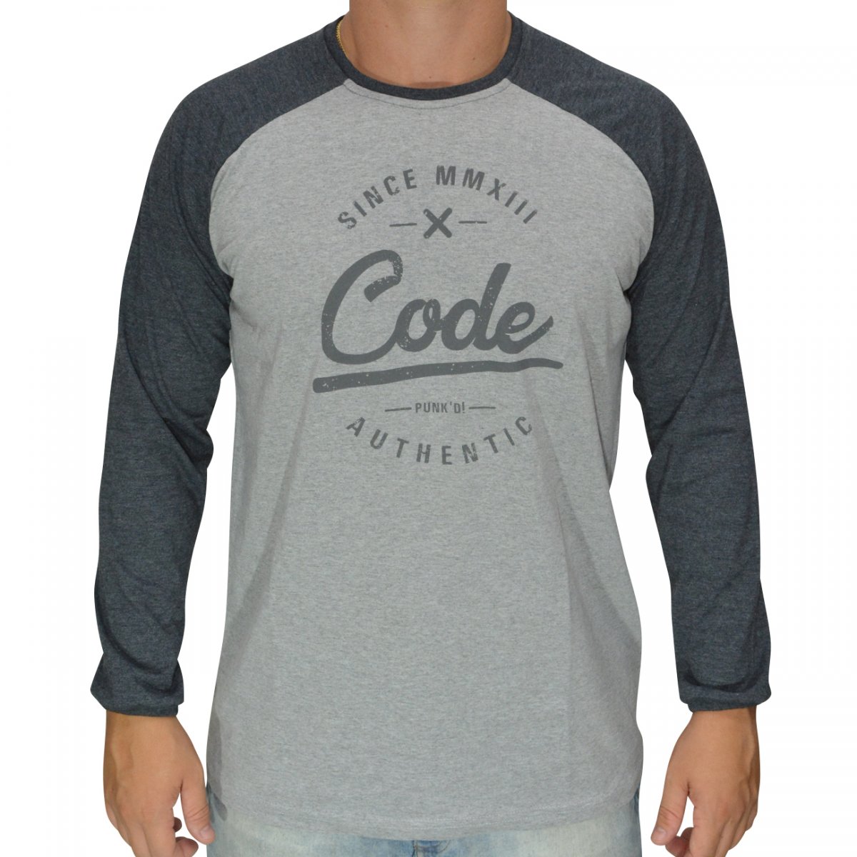 Camiseta Code Authentic Ml 210403128 Mescla Preto Chuteira Nike