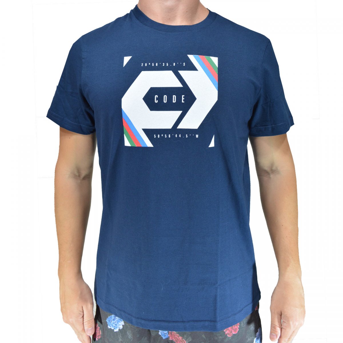 Camiseta Code Location 210405183 - Marinho - Chuteira Nike, Adidas. Sandálias Femininas. Sandy ...