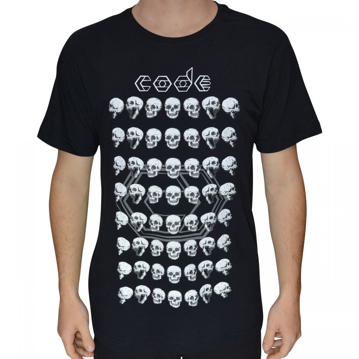Camiseta Code Skull 210406057 - Preto - Chuteira Nike, Adidas ...