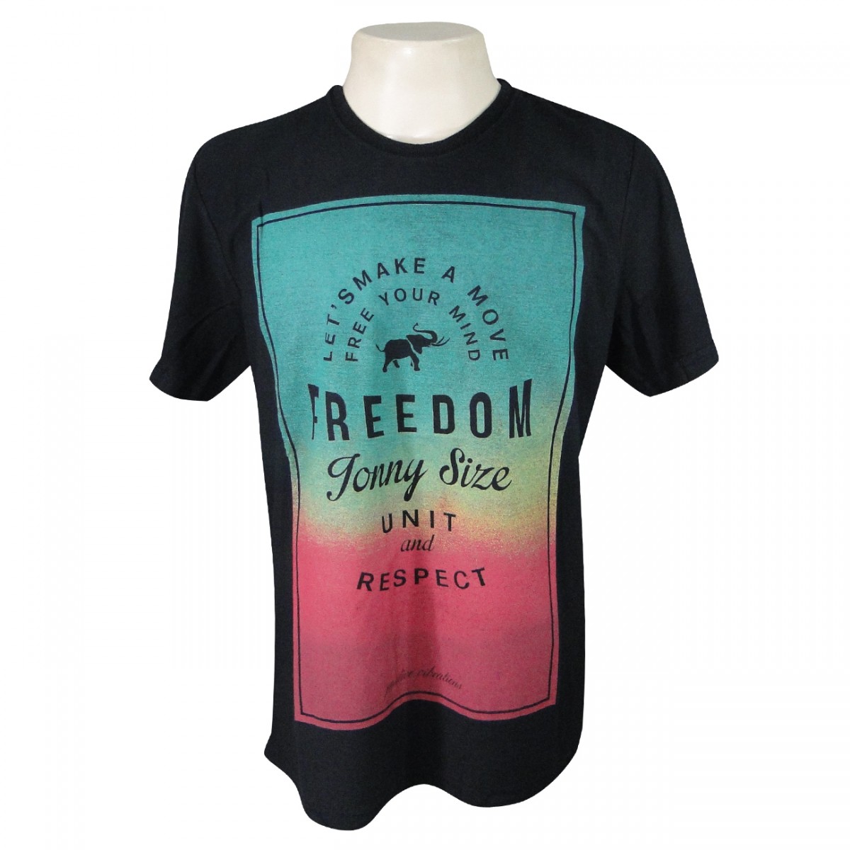 Camiseta Jonny Size Unit and Respect 3011611031 - Preto - Chuteira Nike ...