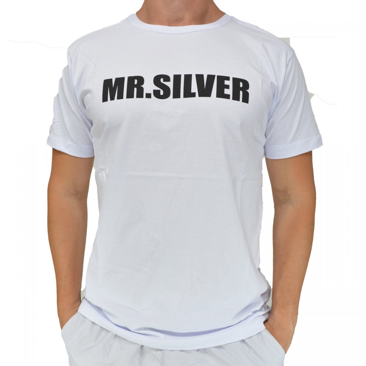 Camiseta Mr. Silver Logo 2A21 - Branco - Chuteira Nike, Adidas ...