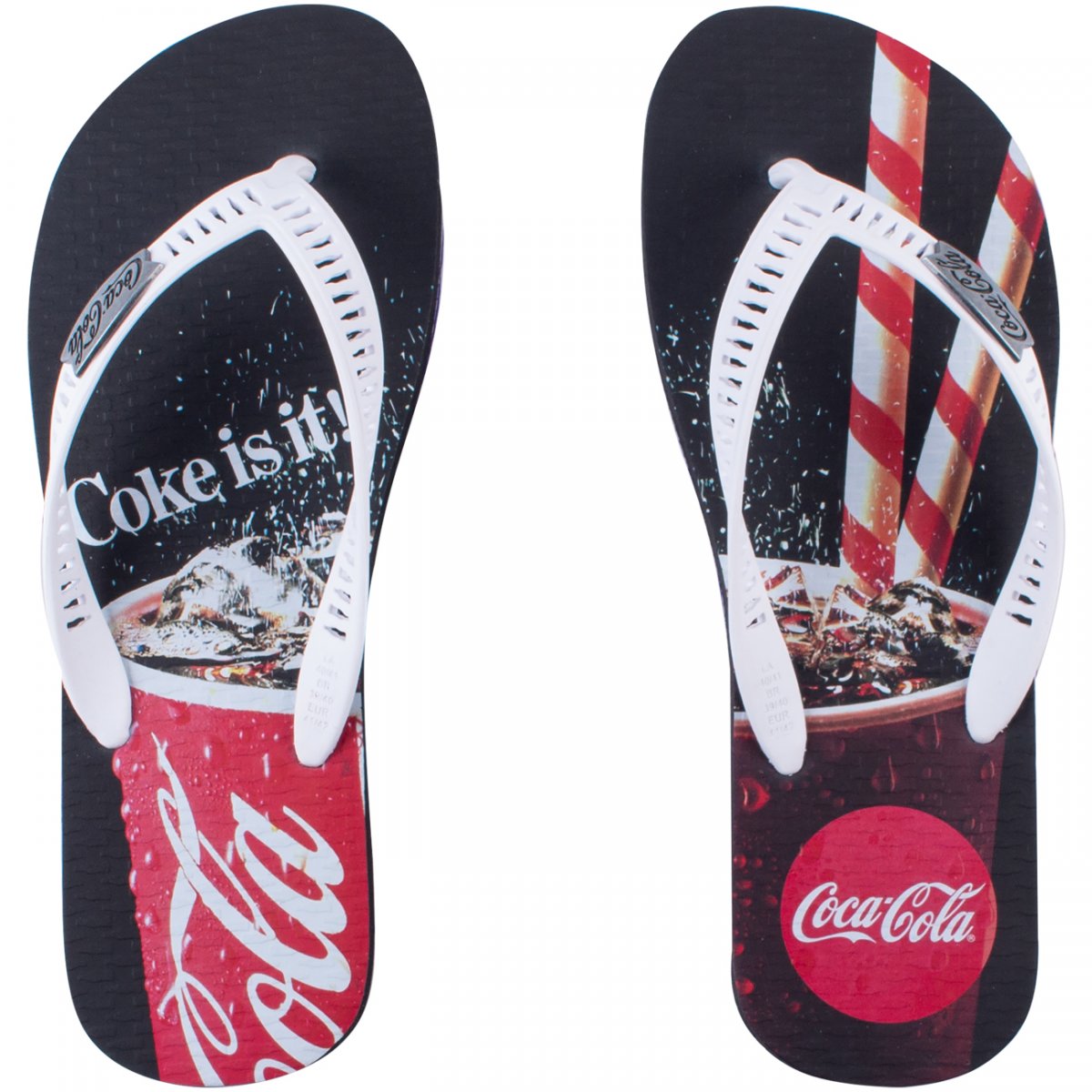 Chinelo Coca-cola Sparkling Glass CC3594 - Preto/branco - Chuteira Nike ...