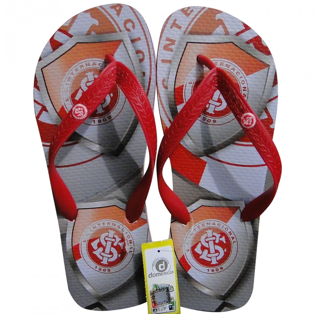 Chinelo Inter 111801 111801 - Vermelho/Cinza - Chuteira Nike, Adidas ...