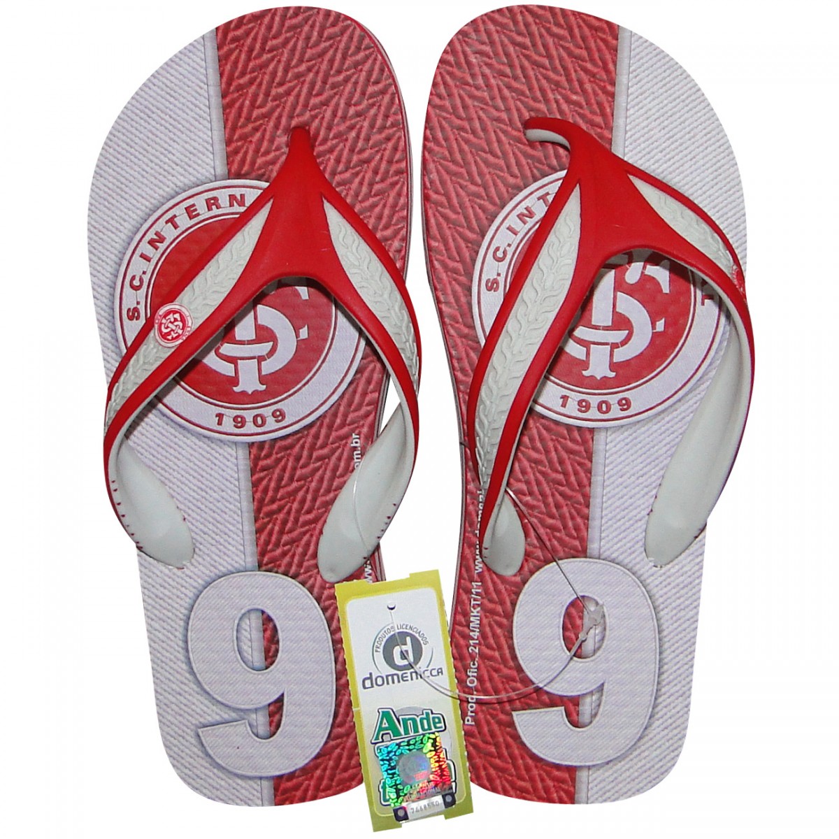 Chinelo Inter 111850 111850 - Vermelho/Branco - Chuteira Nike, Adidas ...