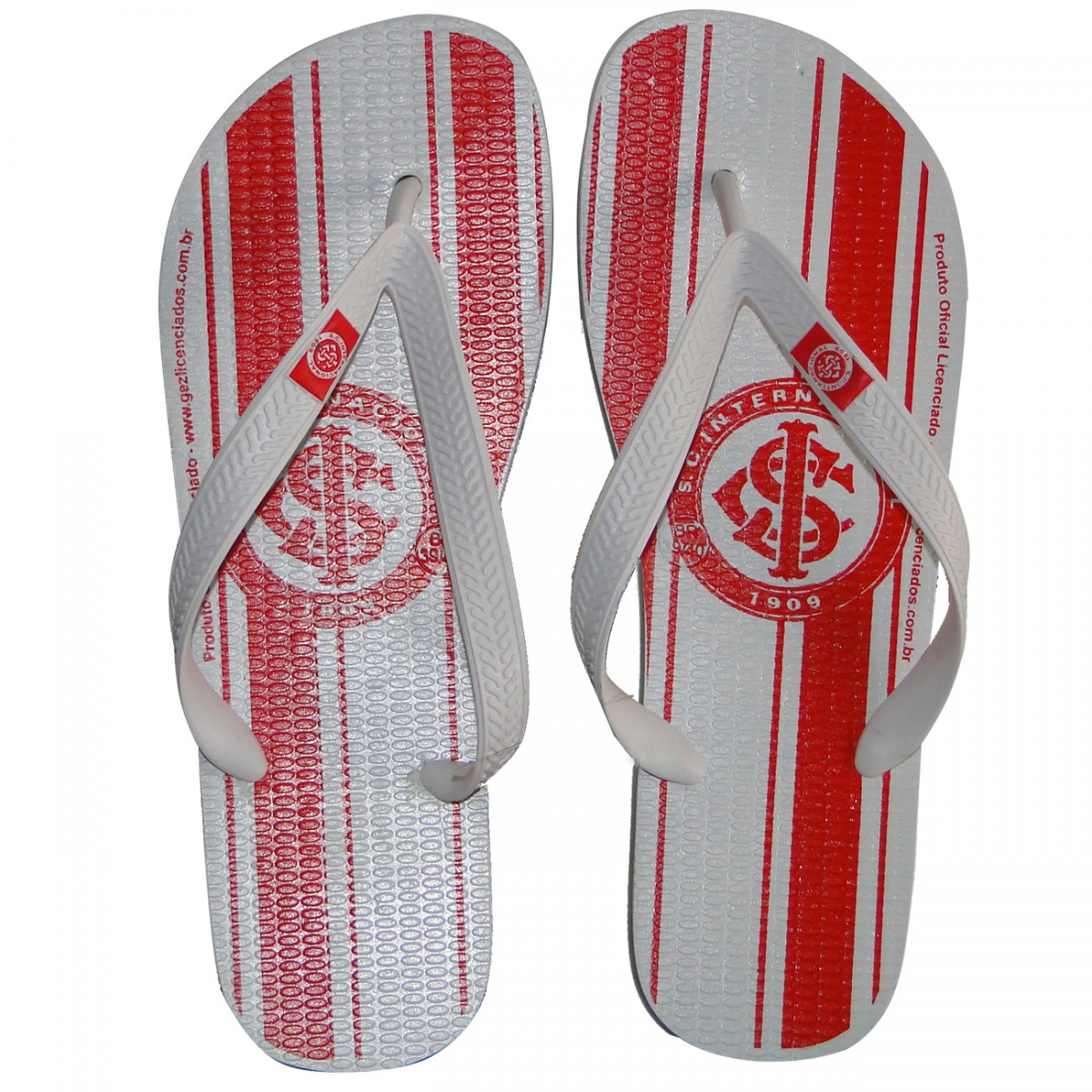 Chinelo Inter Ref.01 5202 - BRANCO/VERMELHO - Chuteira Nike, Adidas ...