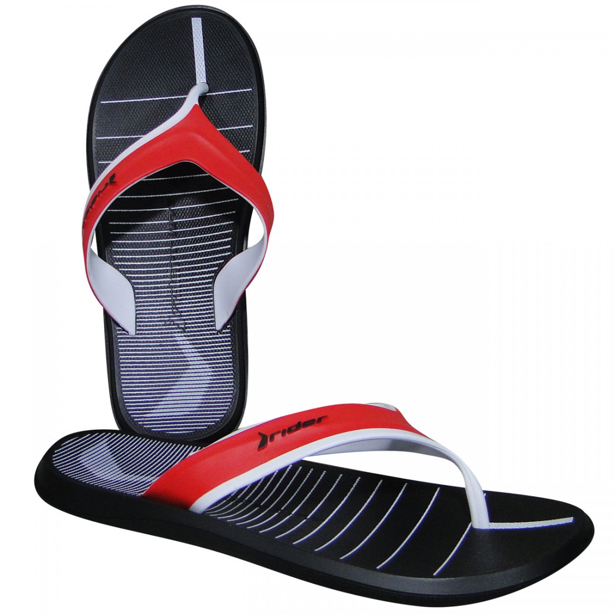 Chinelo Rider 10803 10803 23168 - Preto/Vermelho/Branco - Chuteira Nike ...