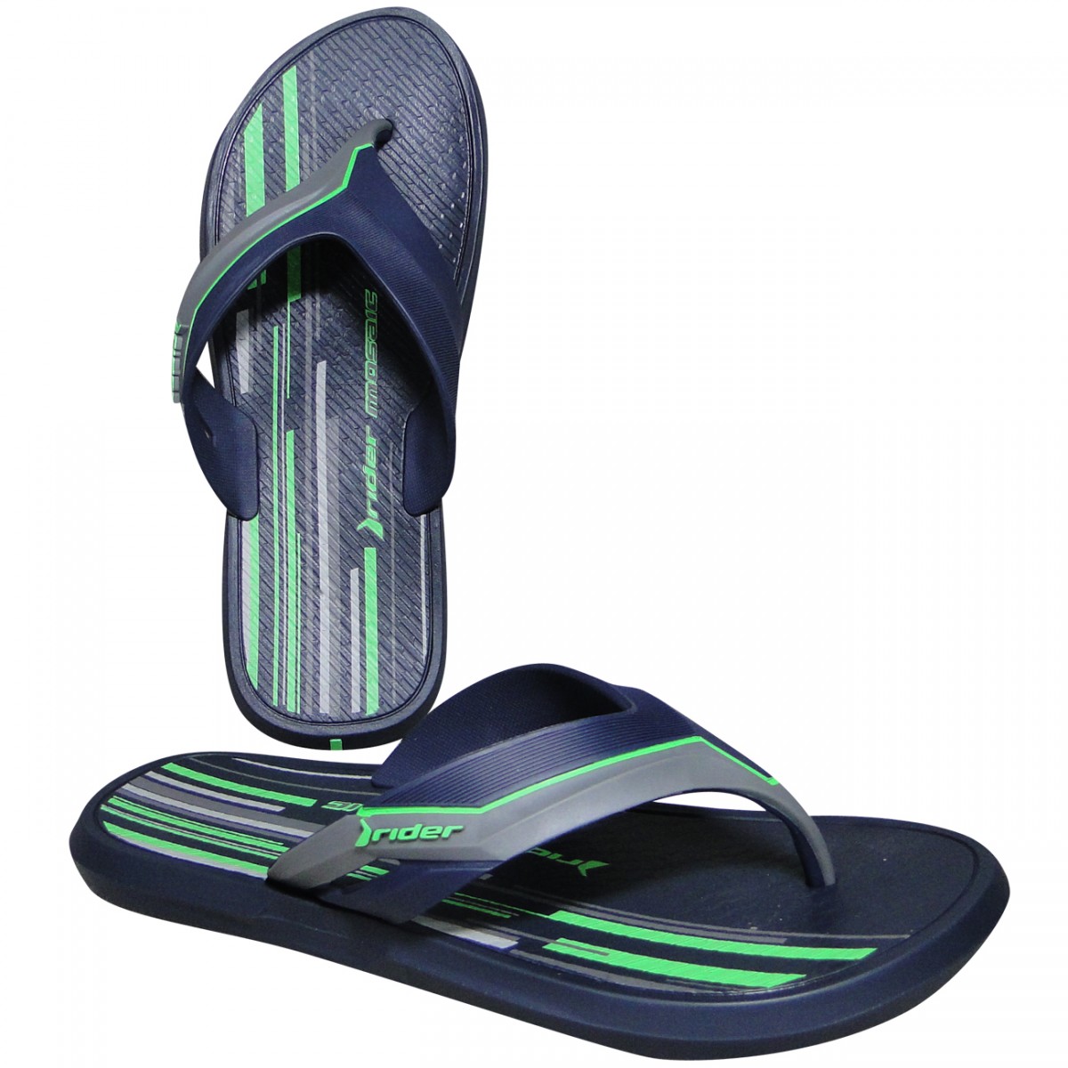 Chinelo Rider 10933 Mosaic 10933 24064 - Azul/Cinza/Verde - Chuteira ...