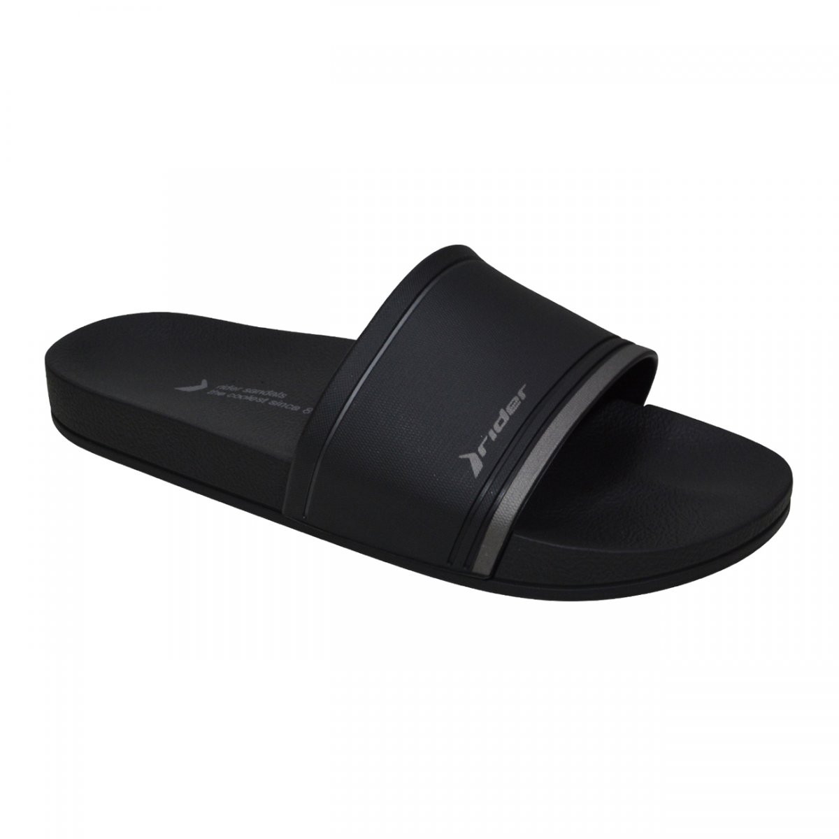 Chinelo Rider Full 86 KI Juvenil 11499 21285 - Preto/preto/prata ...