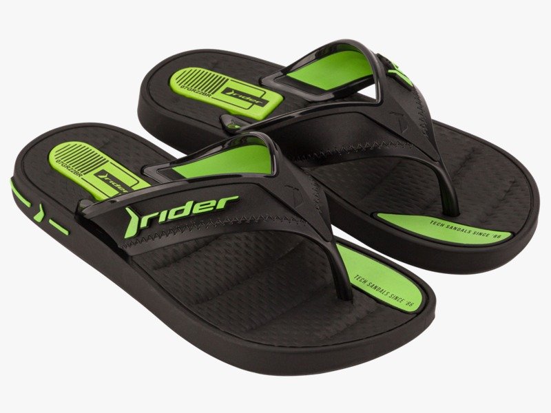 Chinelo Rider Sprint 12033 Juvenil 12033 AN984 - Preto/Preto/Verde ...