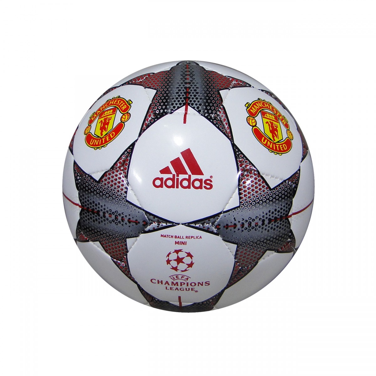 Mini Bola Adidas Manchester United AC2396 - Branco/Cinza/Vermelho ...