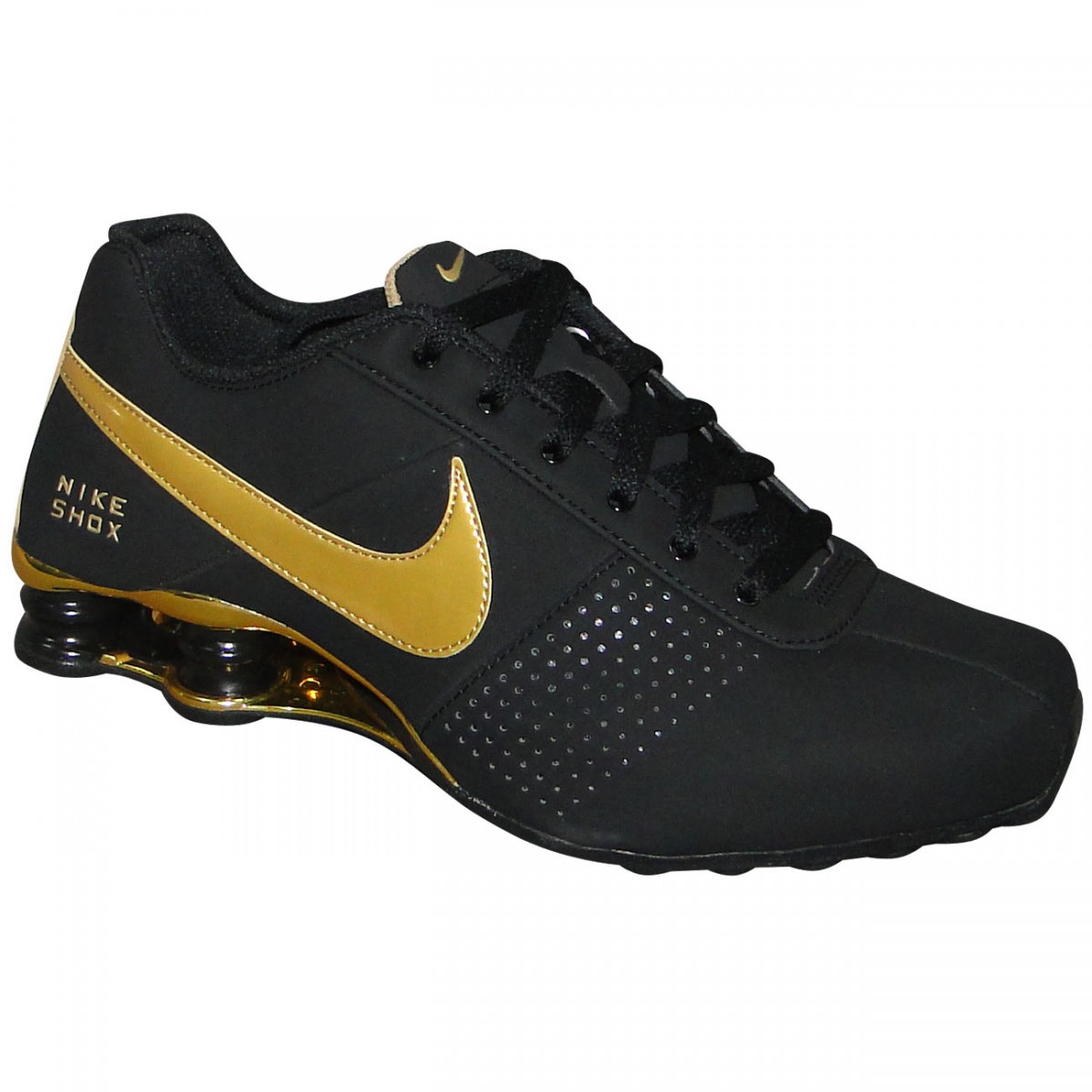 Tenis Nike Shox Deliver 317547-036 - Preto/Dourado - Chuteira Nike ...