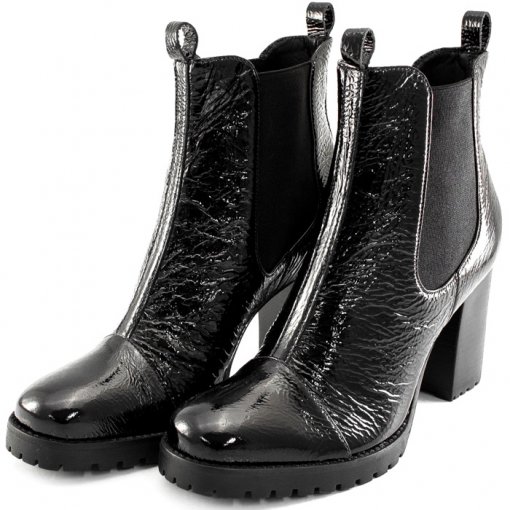 Bota Chelsea Boot Austria Verniz Vicenza 447003 - Preto | Sapato Show
