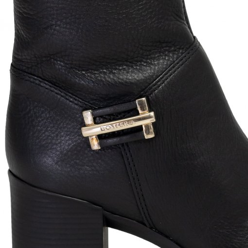 Bota Over Feminina Fivela e Zíper Bottero 346905 - Preto | Sapato Show