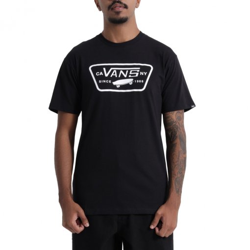Camiseta Masculina Full Patch Vans Vn0a4a57y28 - Black | Sapato Show