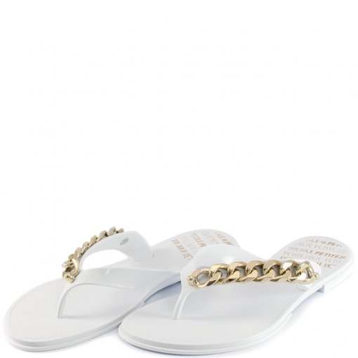Chinelo Rasteira Boo Petite Jolie 3516 - Branco | Sapato Show
