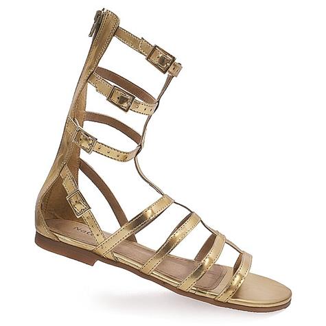 Rasteira Gladiadora Naturali 651001 - Ouro | Sapato Show