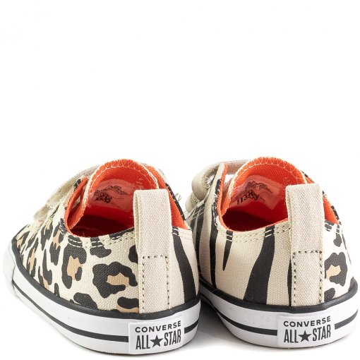 Tênis Chuck Taylor All Star 2V Kids Converse Animal Print CK0991 - Onca ...