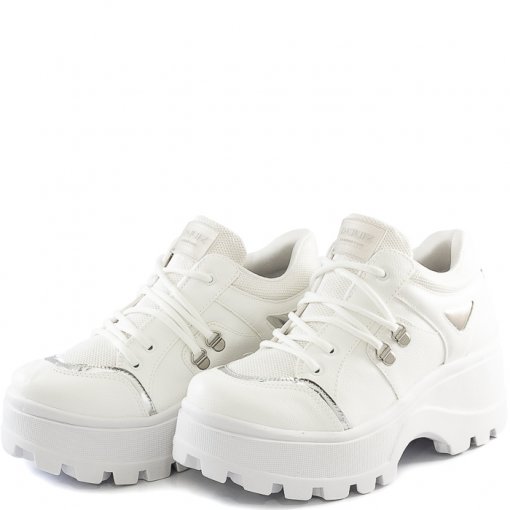 Tênis Chunky Buffalo Feminino Plataforma 2020 Quiz 66-199102 - Branco ...