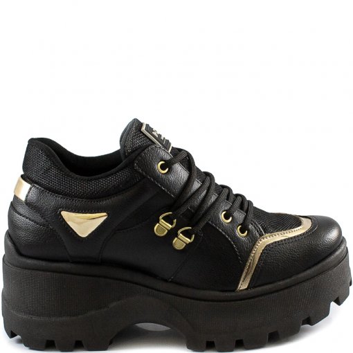 Tênis Chunky Buffalo Feminino Plataforma 2020 Quiz 66-199102 - Preto ...