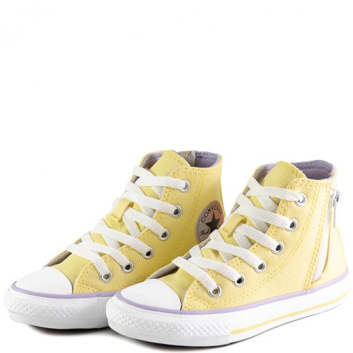 Tênis Converse Chuck Taylor All Star Infantil Hi Plus CK1007 - Amarelo ...