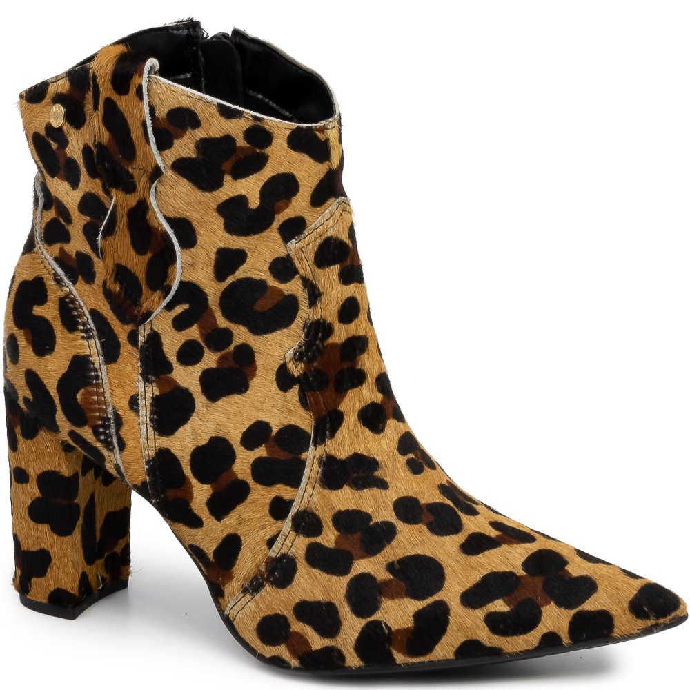 Bota Western Feminina Animal Print Parô 5820 - Onca | Sapato Show