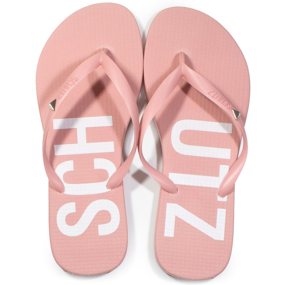 Chinelo Feminino Flip Flop Triangle Schutz S206320002 - Misty Rose ...