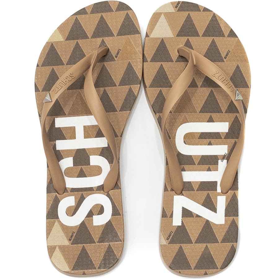 Chinelo Feminino Flip Flop Triangle Schutz S206320007 - Triangulo Rose ...