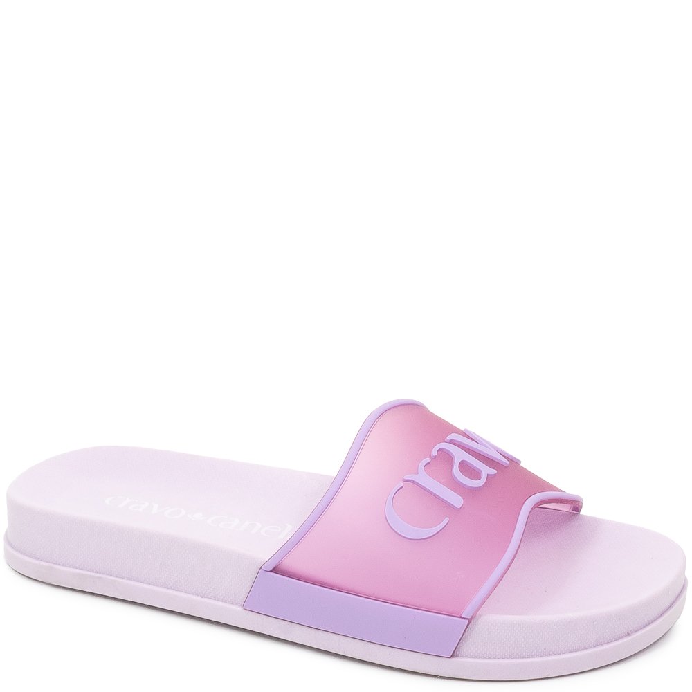 Chinelo Slide Feminino Cravo E Canela 1200cc - Lavanda | Sapato Show