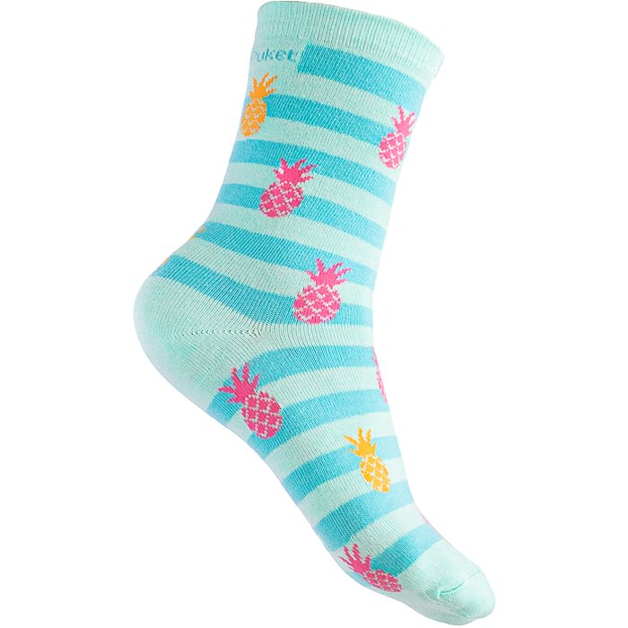 Meia Longa Feminina Casual Estampada Puket 7230 - Verde Agua | Sapato Show