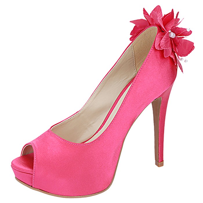 Peep Toe Feminino Flores Pink Belmon - 13151 - 33 a 43 - | Sapato Show