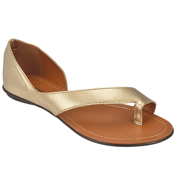 Rasteira Dourada Numeração Especial Infinitus - 1873 - | Sapato Show