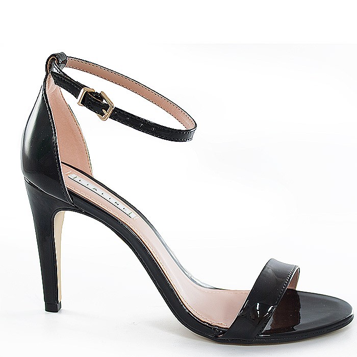 Sandália Salto Fino Lia Line - 8131 - Preto | Sapato Show