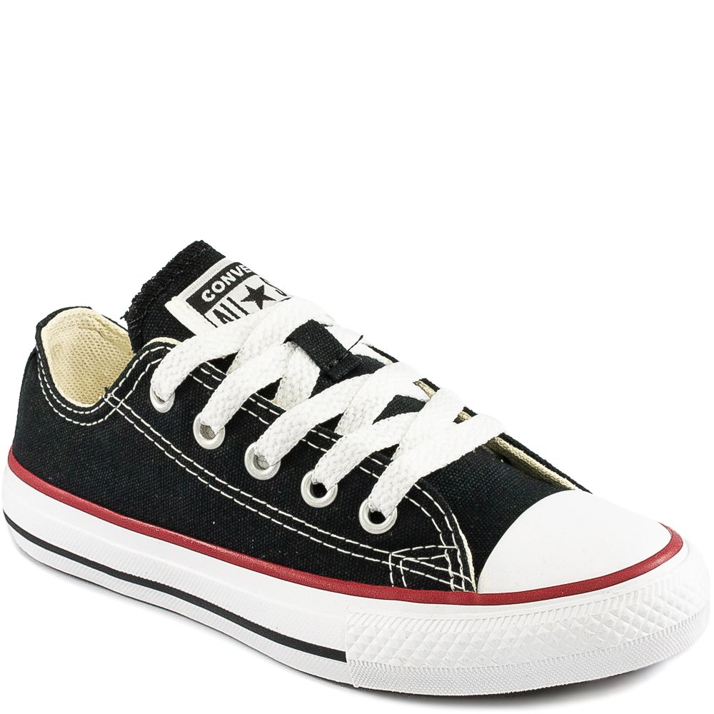 Tênis Converse Chuck Taylor All Star Infantil CK0002 - Preto/Vermelho ...