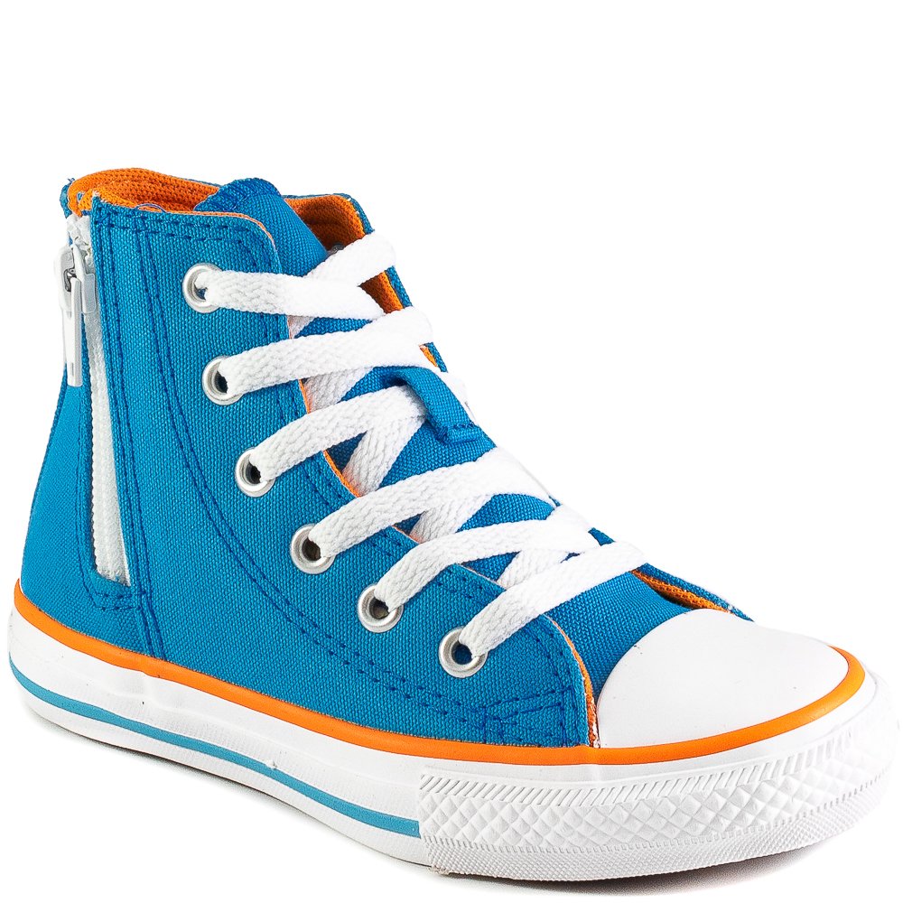 Tênis Converse Chuck Taylor All Star Infantil Hi Plus CK1007 - Azul ...