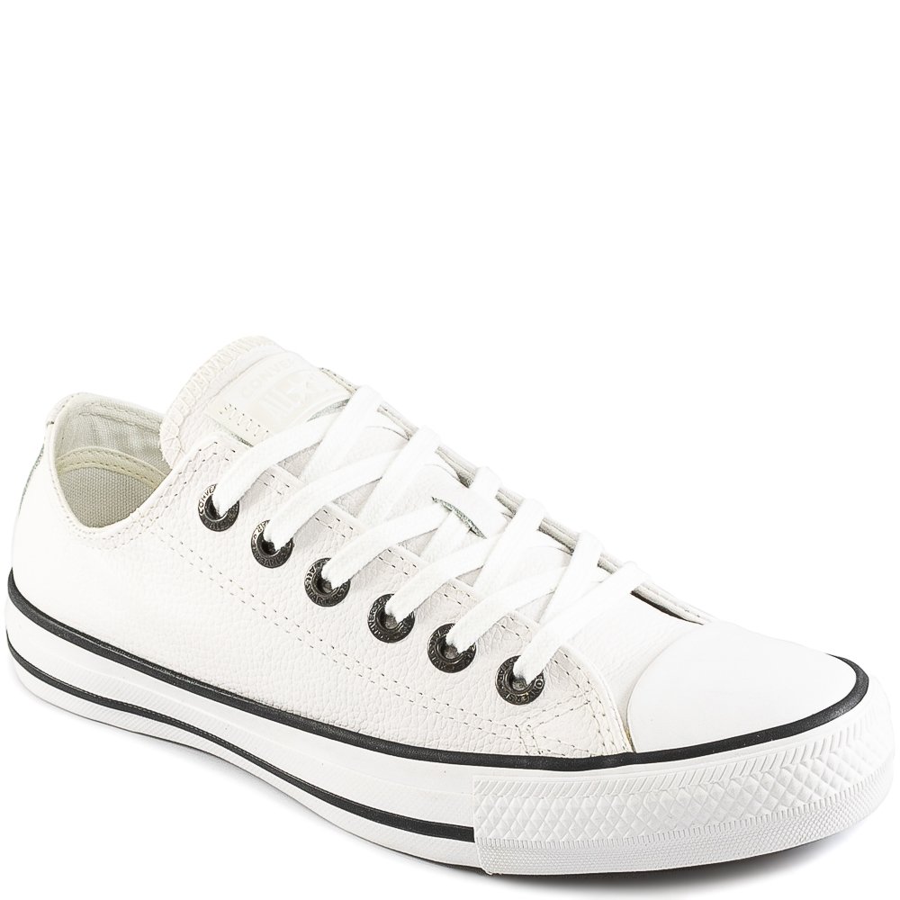 Tênis Converse Chuck Taylor All Star Ox Couro CT0448 - Branco | Sapato Show