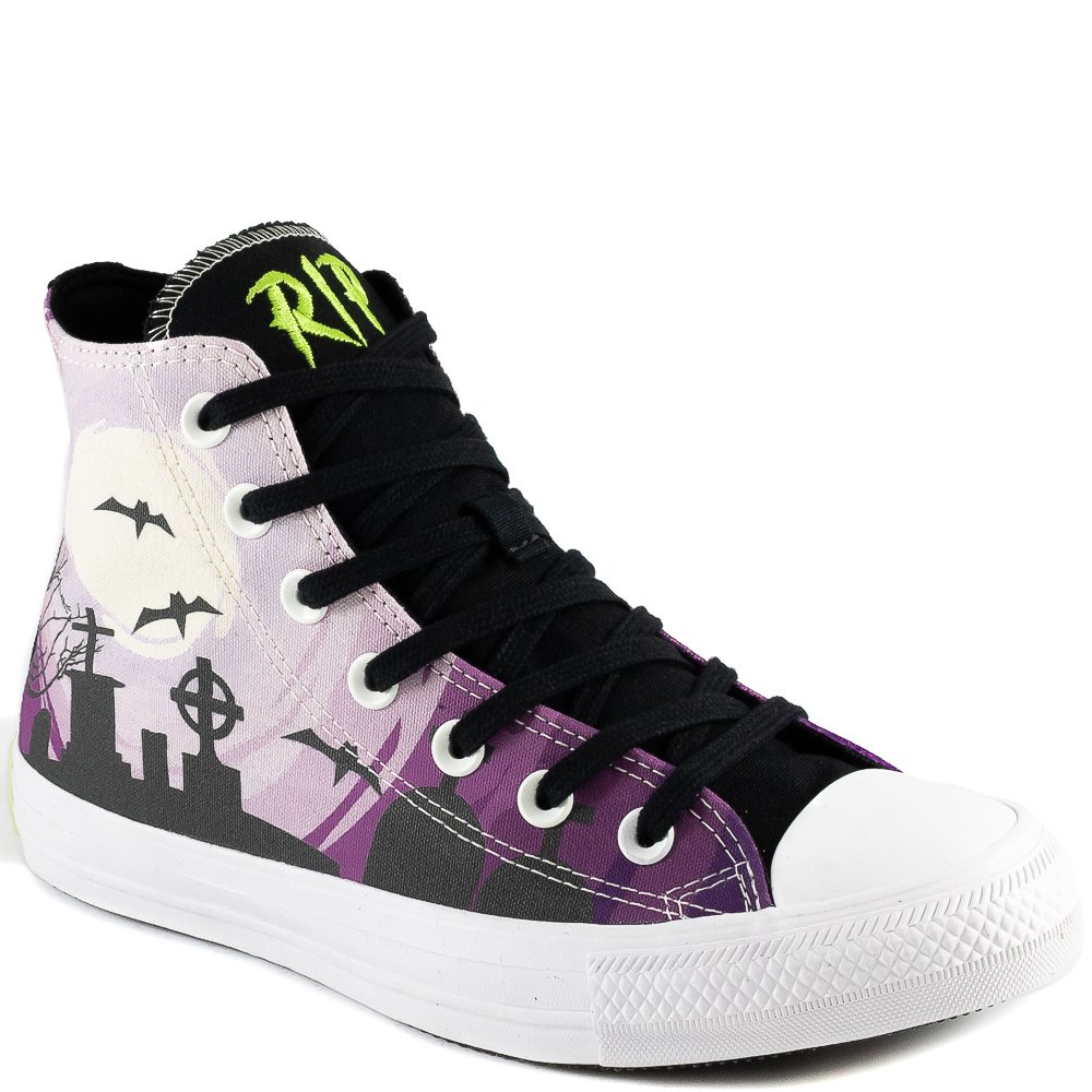 Tênis Converse CT All Star Hi Halloween Zombie Attack CT1822 - Bordo ...