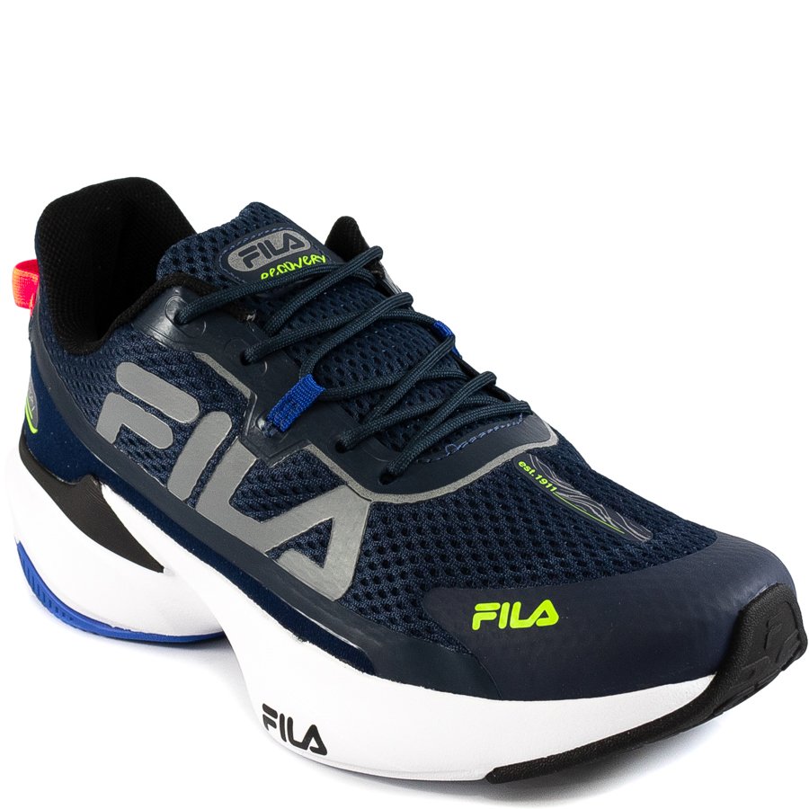 Tênis Esportivo Masculino Recovery Fila Running 11J728X - Marinho ...