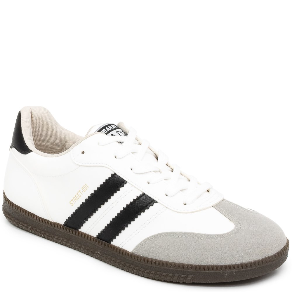 Tênis Feminino Flat Listras Laterais Sapato Show 835515421 - Branco ...