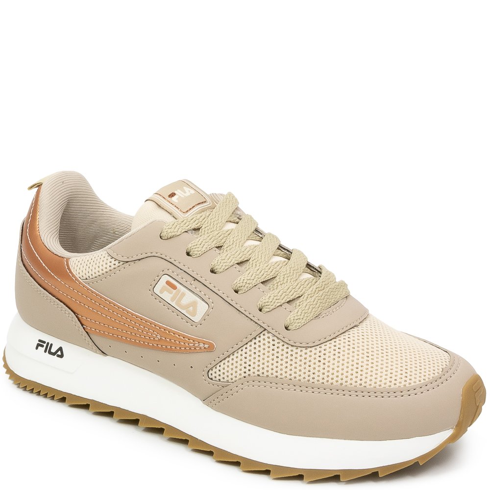 Tênis Feminino Retro Flag Fila F02l00206 - Oliva/Bege | Sapato Show