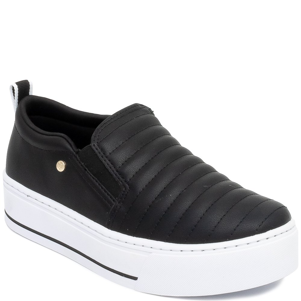 Tênis Slip On Plataforma Ramarim 2397124 - Preto | Sapato Show
