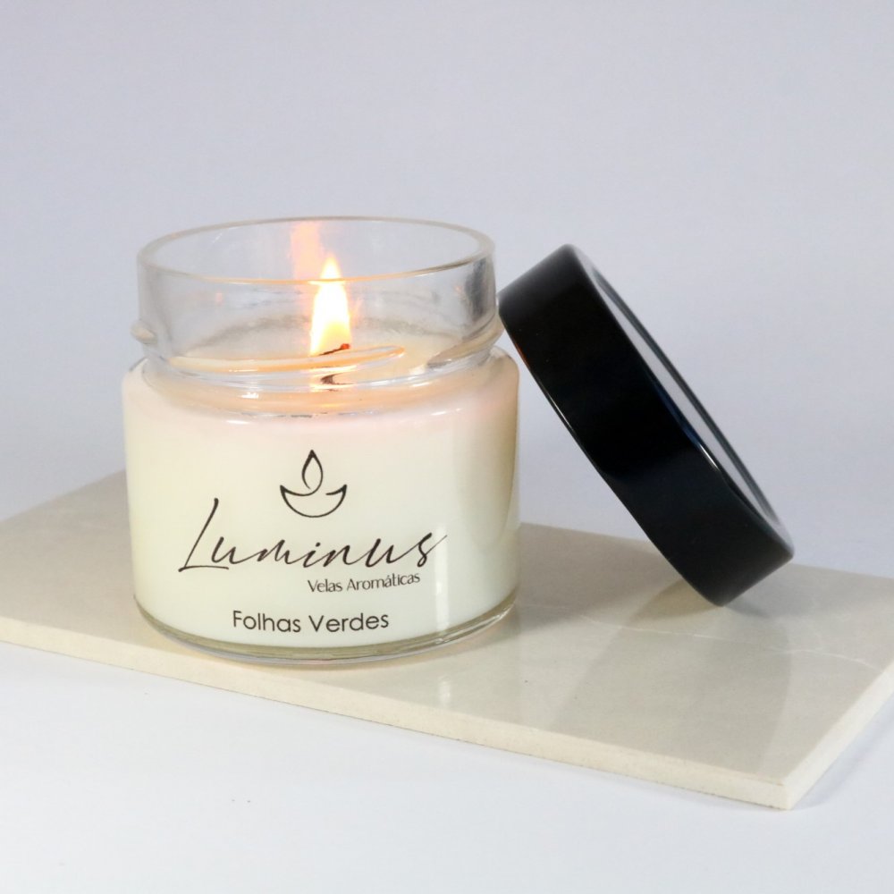 Vela Aromática Luminus Folhas Verdes 120 gr - D'Cheiro Aromas