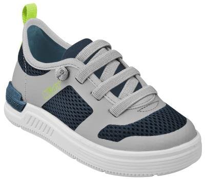 Tênis Infantil Menino Casual Kidy Milao Respitec Kidy Cinza/Marinho ...