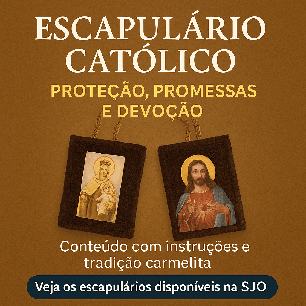Escapulário Católico: proteção e promessas | SJO Artigos Religiosos
