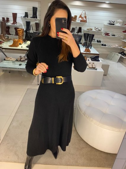 Vestido em Tricot Fio Mousse