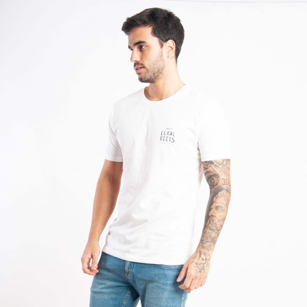 Camiseta Fio 30 King E Joe Estampa Coral